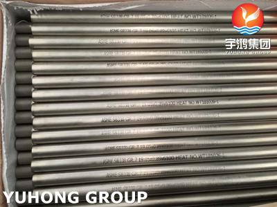 China ASME SB338 GR7 UNS R52400 Titanium Alloy Steel Seamless Tube Condenser Application for sale