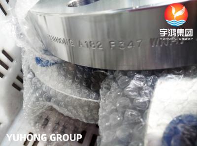 China ASTM A182 F347 Stainless Steel Weld-Neck Flange , RF / RTJ Face For High-temperature Application for sale