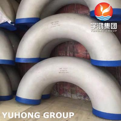 China STAINLESS STEEL BUTT WELD FITTING , 180° ELBOW, B16.9，LONG RADIUS for sale