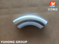China 3A SS304 Stainless Steel Sanitary Butt Weld Fitting 90 Degree Elbow For Food for sale