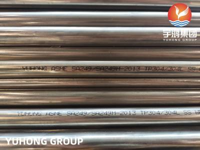 China ASME SA249 TP304 304L SUS304 1.4301 Welded Tube For Boiler Condenser for sale