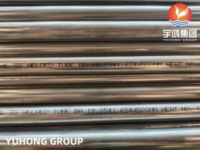 China ASTM A249 / ASME SA249  TP304 TP304L TP316L Stainless Steel Welded Tubing for sale