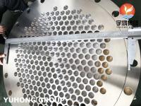 China DUPLEX STEEL TUBESHEET ASME SA240 S31803 S32205 for heat exchanger for sale
