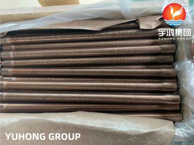 China ASTM B111 C70600 Cu-Ni 90/10 Low Fin Tube For Condenser Heating Systems for sale