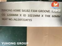 China CUSTOMIZED FLANGE SA182 F304 STAINLESS STEEL TONGUE / GROOVE FACE for sale