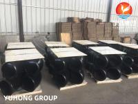 China ASTM A234 WPB LR 45,90 DEGREE ELBOW FITTING BW B16.9 , BLACK PAINTING for sale