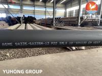 China ASTM A335 P22 Alloy Steel Seamless Pipe Black Painting Beveled for sale
