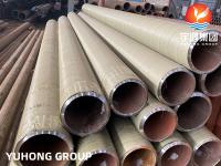 China ASTM A335 P22 Alloy Steel Seamless Pipe Black Painting Beveled for sale