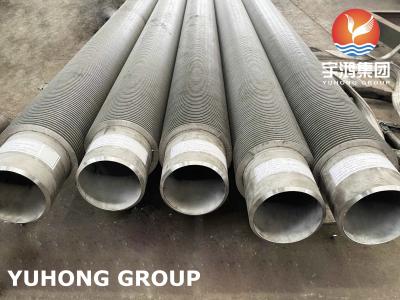 China Stainless Steel High Frequency Welded Fin Tube, TP304H SMLS Pipe With SS304 Solid Fin For Power Plants for sale