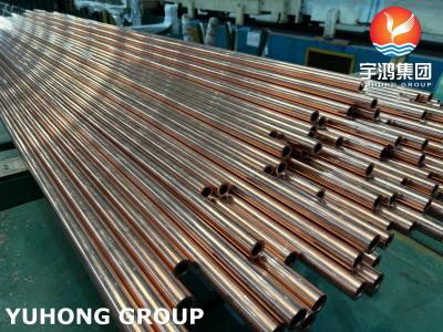 China ASTM B111 UNS C12200 / CW024A Seamless Copper Tube ,  DHP Heat Exchanger Tube for sale