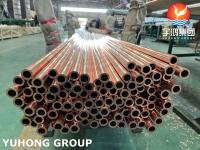 China ASTM B111 UNS C12200 / CW024A Seamless Copper Tube ,  DHP Heat Exchanger Tube for sale