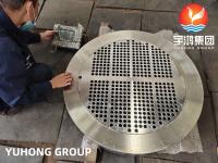China ASTM A182 F304 Stainless Steel Heat Exchanger Tubesheet ورقة أنبوبية for sale