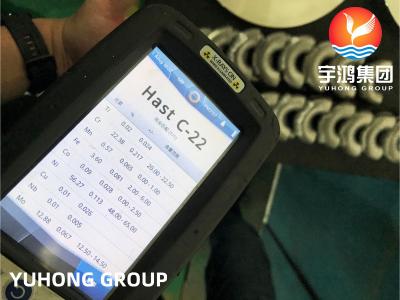 China HASTELLOY C22 ELBOW 90 / 180 DEG BUTT-WELDED NICKEL ALLOY FITTING for sale