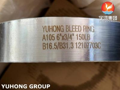 China A105 / SA105 Carbon Steel Bleed Ring , B16.5 / B16.48 , Common In Pumps, Compressors, Turbines for sale