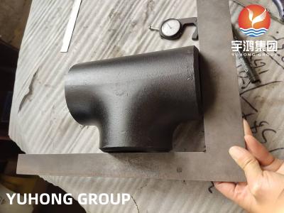 China ASTM A234 WPB Carbon Steel Buttweld Black Tees for sale