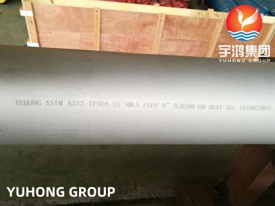 China ASTM A312 TP304, EN1.4301, UNS S30400 Stainless Steel Seamless Pipes for sale