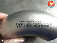 China SS 90 Deg LR Elbow ASTM A403 UNS S31254-S  B16.9 Oil Refineries for sale