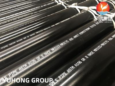China ASTM A106 Gr. B SMLS Black Carbon Steel Pipe Seamless Pipe for sale