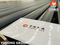 China ASTM A335 P9 S50400 Alloy Steel Seamless Pipe Black Painting Beveled for sale