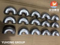 China ASTM B366 Hastelloy C22 180 Degree Elbow Buttweld Fittings for Power Generation for sale