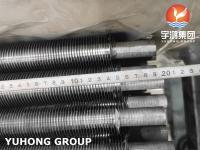 China KL TYPE WOULD FIN TUBE ASTM A312 TP304 BASE TUBE ALUMINUM 1060 for sale