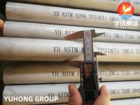 China TUBOS DE ACERO INOXIDABLE CON COSTURA A249 TP304/TP304L 38.1MM*1.5MM*8000MM ,PICKLED AND  ANNEALED ,PLAIN ENDS for sale