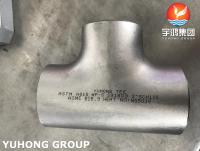 China Duplex Steel Pipe Fitting  Equal Tee  ASTM A815 S31803 B16.9 Heat Exchanger Oil Gas for sale