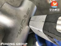 China Duplex Steel Pipe Fitting  Equal Tee  ASTM A815 S31803 B16.9 Heat Exchanger Oil Gas for sale