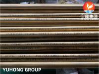 China Aluminum Brass Copper Seamless Tube ASME SB111 C68700   Heat Exchanger Oil  Nature Gas for sale