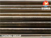 China Aluminum Brass Copper Seamless Tube ASME SB111 C68700   Heat Exchanger Oil  Nature Gas for sale