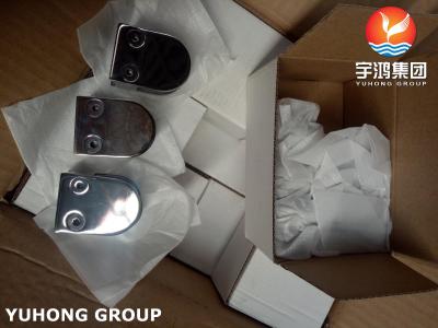 China Accesorios Herrajes Pasamanos Barandas de acero inoxidable Superficie espejo 600Grits Abrazadera Soporte Caja Madera for sale