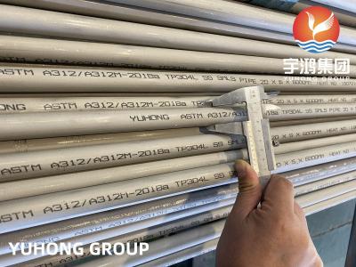 China ASTM A312 TP304L Stainless Steel Seamless Pipe for Chemical and Food Processing17.2*2.31*6000mm for sale