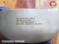 China ASTM A815 S32750 / SAF 2507 Cap, Super Duplex Butt Weld Pipe Fitting For Offshore Oil And Gas Platforms for sale