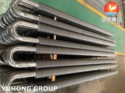 China Carbon Steel U Bend Solid Finned Tube, High Frequency Welded Fin With A106 Gr.B Pipe Used In Economizer for sale