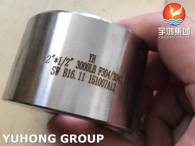 China ASTM A182 F304 Forged Coupling ASME B16.11 Stainless Steel Pipe Fitting for sale