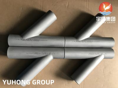 China ASTM A815 S31803-W Y TEE Butt Welded Fitting B16.9 Oil refining fertilizer  Gas for sale