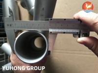 China ASTM A815 S31803-W Y TEE Butt Welded Fitting B16.9 Oil refining fertilizer  Gas for sale