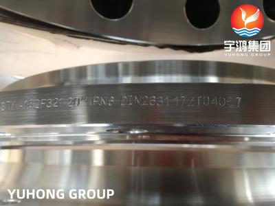 China ASTM A182 F321, F321H Forged Stainless Steel Weld Neck Raised Face Flanges DIN2631 for sale