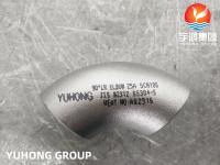 China SS Pipe Fitting JIS B2312 SUS304 90 Degree LR Elbow For Petrochemical for sale