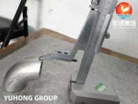 China SS Pipe Fitting JIS B2312 SUS304 90 Degree LR Elbow For Petrochemical for sale