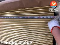 China ASTM B111 C44300 Admiralty Brass Seamless Heat Exchanger , Condensador Tube for sale