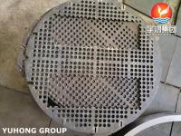 China ASTM A266 Gr.2 Carbon Steel Forged Support Plate / Baffle Plate For Heat Exchanger for sale