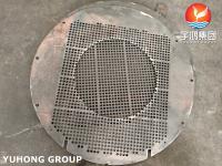 China ASTM A266 Gr.2 Carbon Steel Forged Support Plate / Baffle Plate For Heat Exchanger for sale