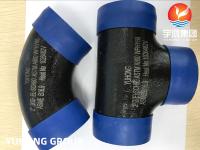 China ASTM A860 WPHY60 Buttweld Black Carbon Steel Fittings, Elbows, Equal Tees B16.9 for sale