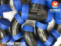 China ASTM A860 WPHY60 Buttweld Black Carbon Steel Fittings, Elbows, Equal Tees B16.9 for sale