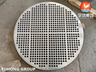 China Stainless Steel Baffle Plate Flanges Tubesheet Disc For Heat Exchanger for sale