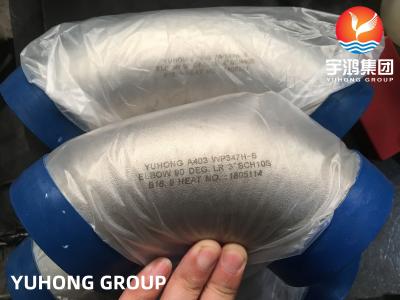 China Precision Butt Weld Fittings 45Deg 90Deg 180Deg Elbow LR SR TP304 TP304L 1/2
