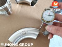 China ASTM A403 WP304 Stainless Steel Sanitary Fitting 90 Degree Elbow For Food for sale
