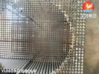 China Stainless Steel Heat Exchanger Tube With Tubesheet Drilled Baffle Plates Support Plates Baffles Condenser Air Cooler for sale
