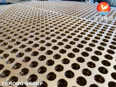 China ASME SB171 UNS C71500 Copper Nickel Alloy Tubesheet Forged Heat Exchanger Plate for sale